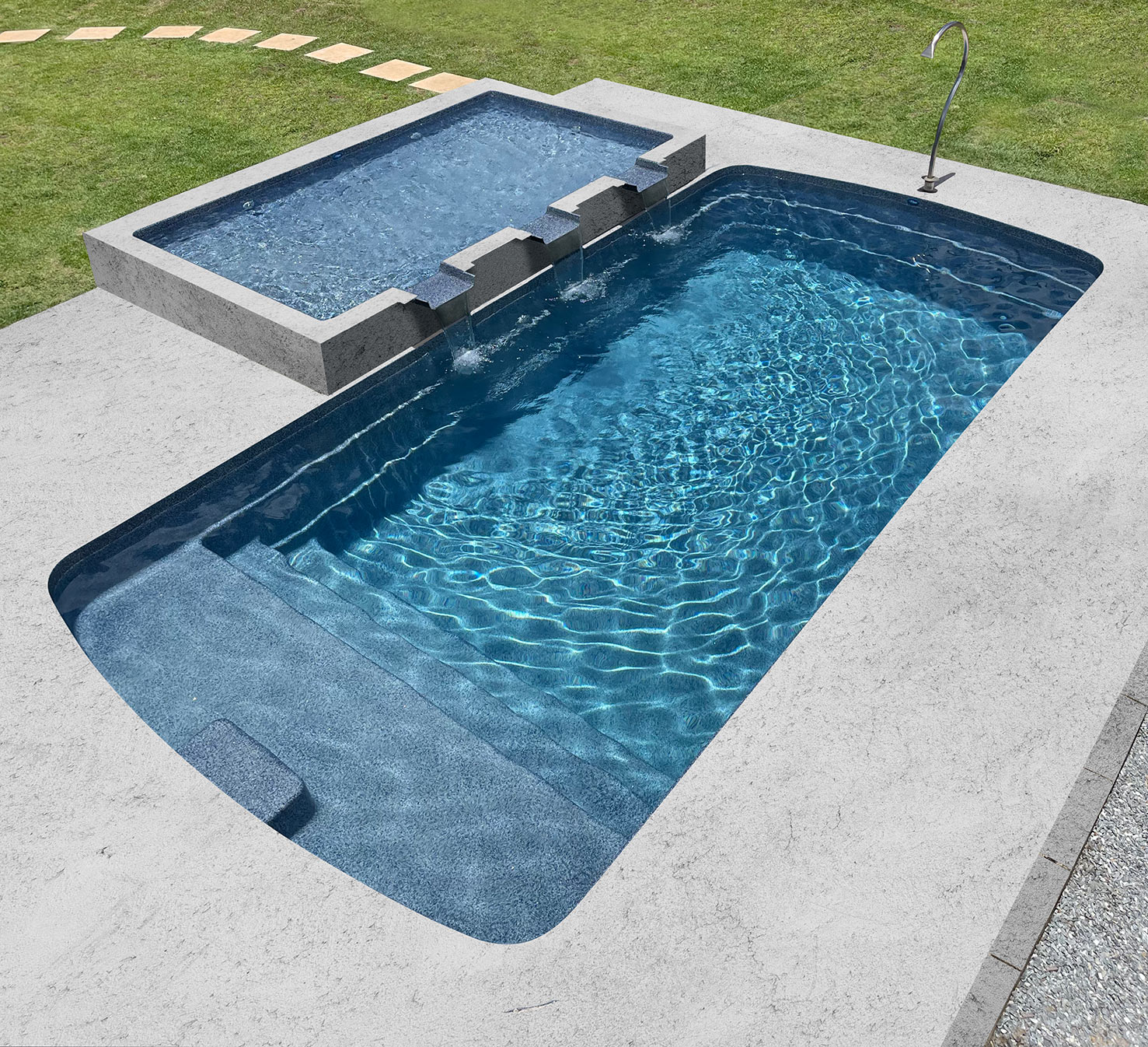 Fiber® - Piscina Granitada